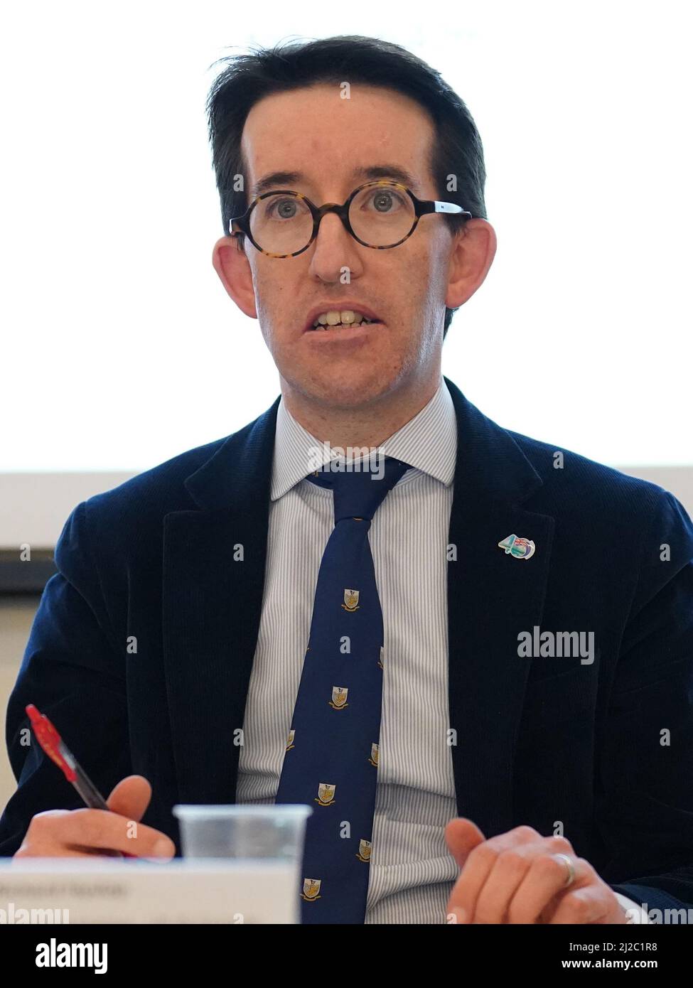 Richard Hyslop, Falkland Islands Representative UK & Europe during a ...