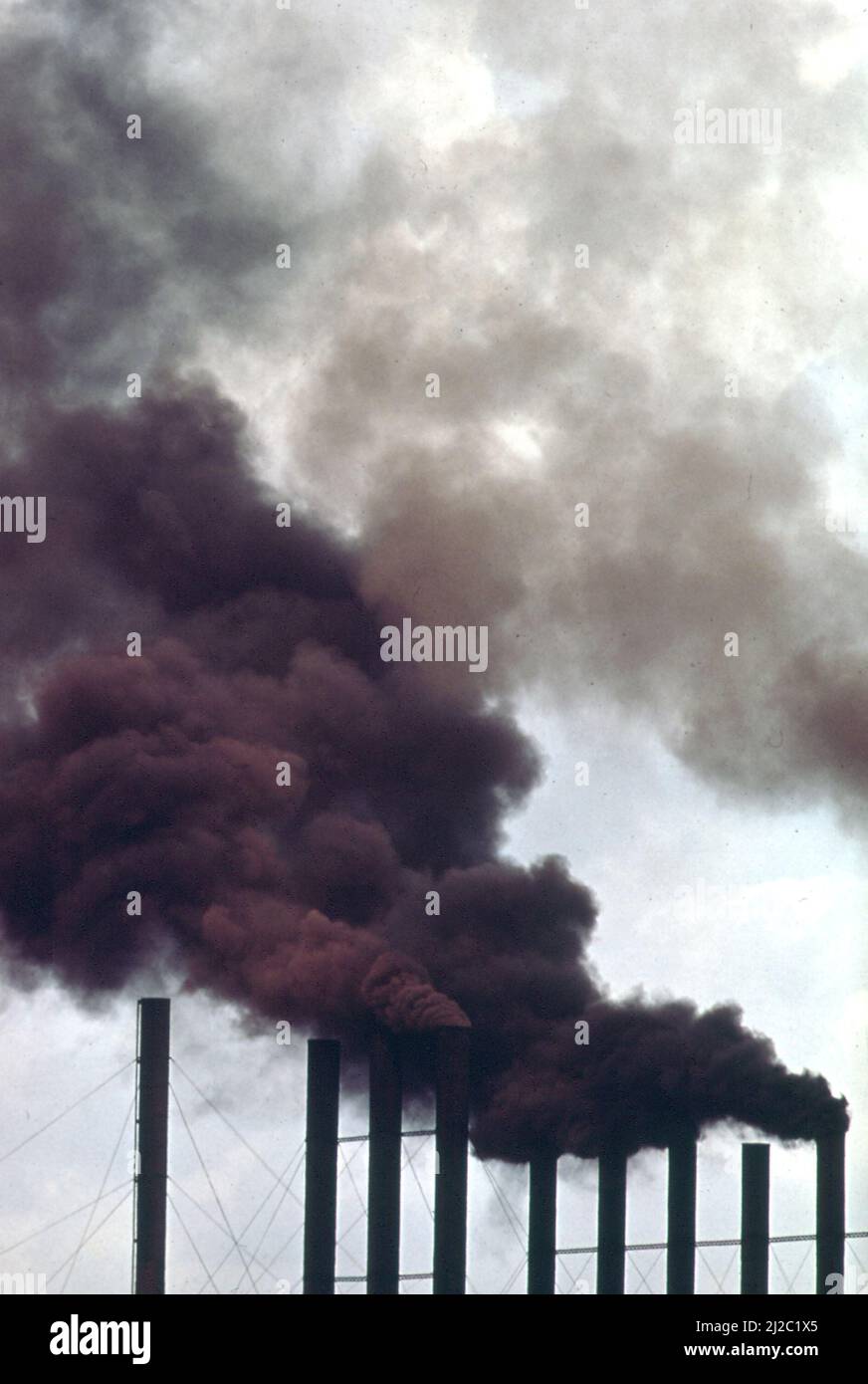 Industry chimneys 1970s hi-res stock photography and images - Alamy