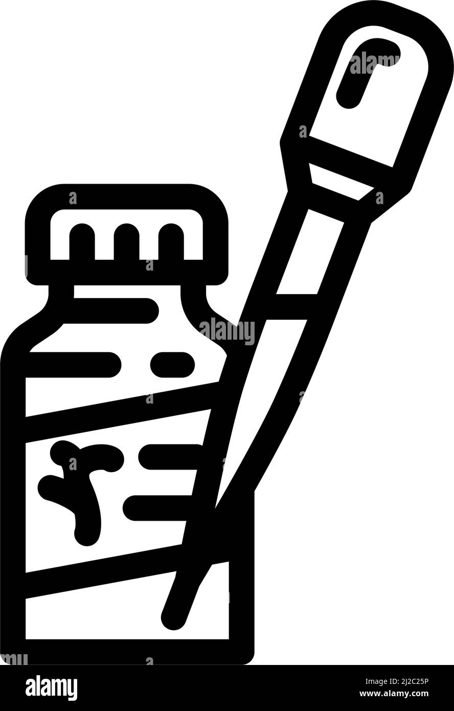 fertilizers liquid line icon vector illustration Stock Vector Image ...