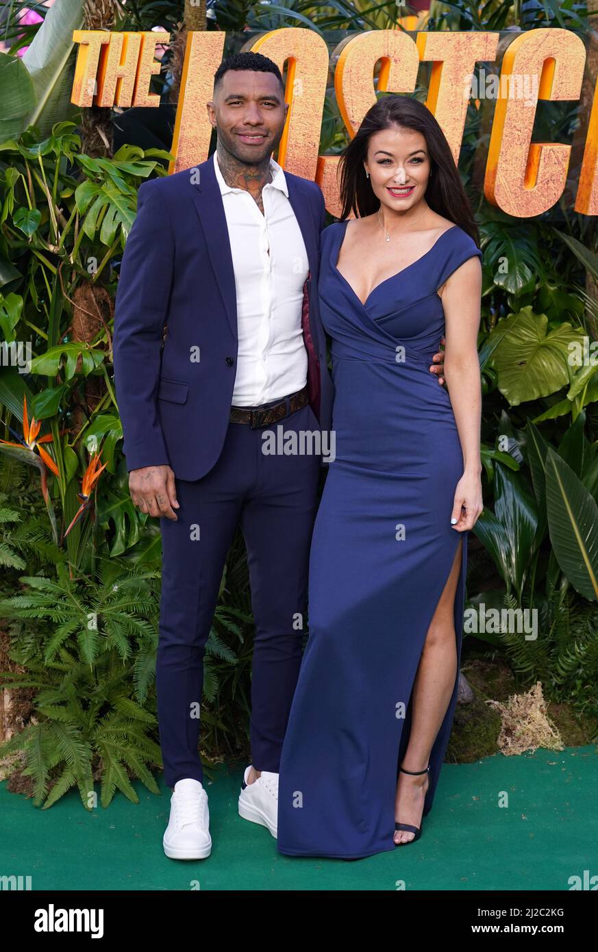 Jermaine Pennant and Jess Impiazzi arriving for the UK premiere of The ...