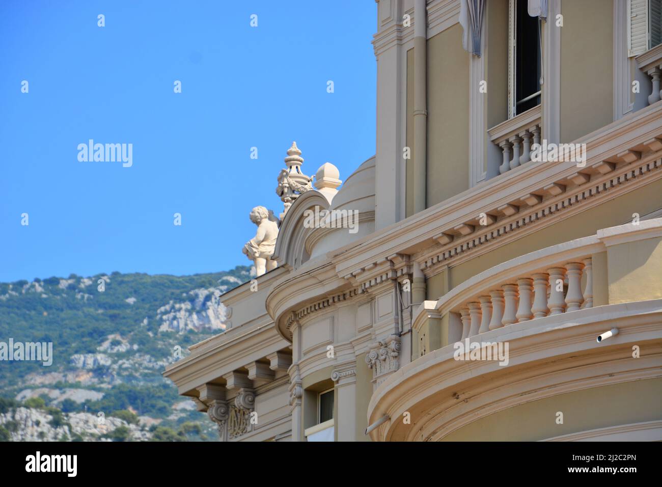 An aged building in Monte Carlo, Monaco Stock Photo - Alamy