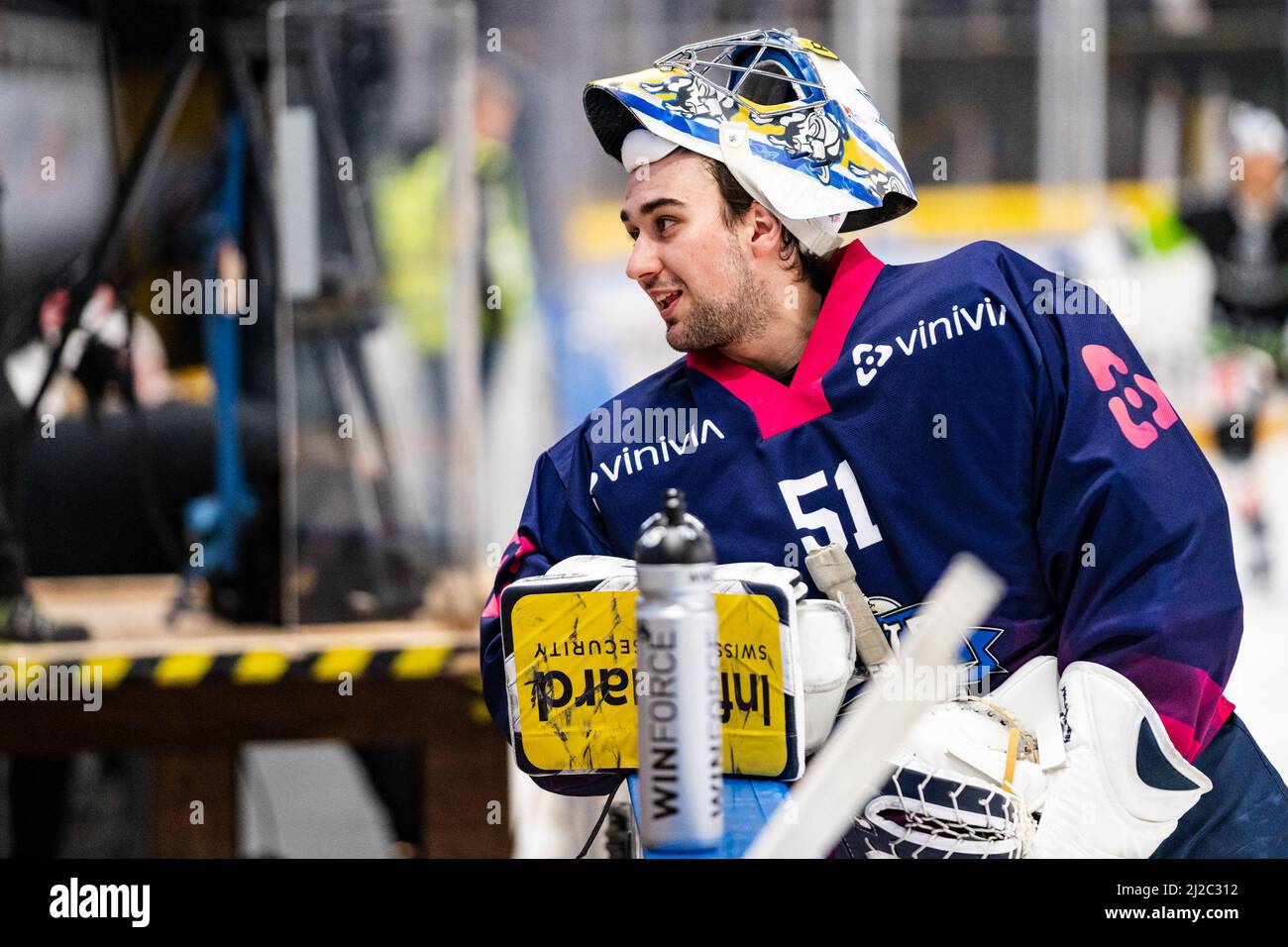 31.03.2022, Porza, Corner Arena, Playoffs: HC Lugano - EV Zug, #51 ...