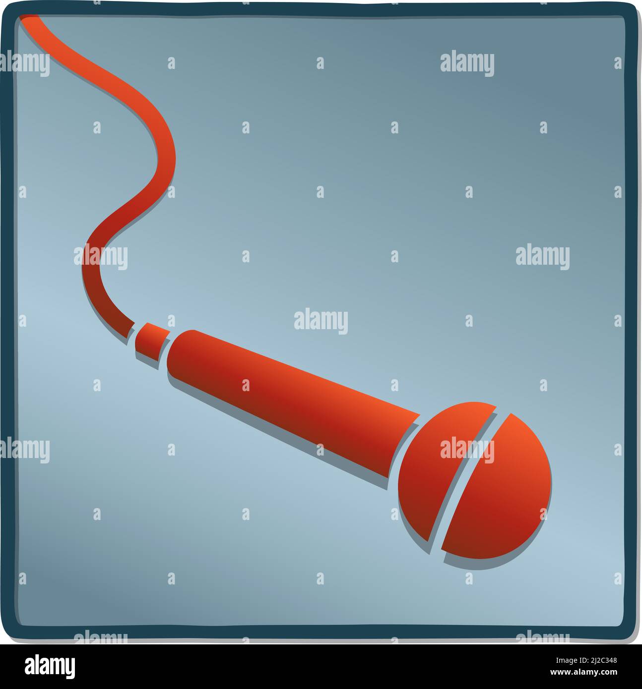 Vector illustration of a microphone Stock Vector Image & Art - Alamy