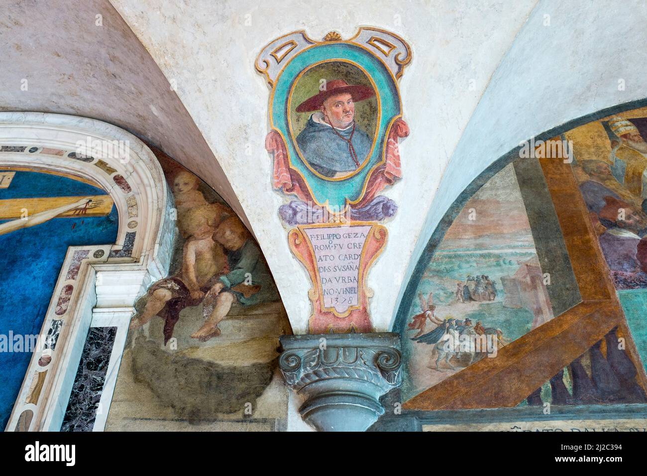 Cloister Artworks San Marco Museum Florence Italy Stock Photo - Alamy