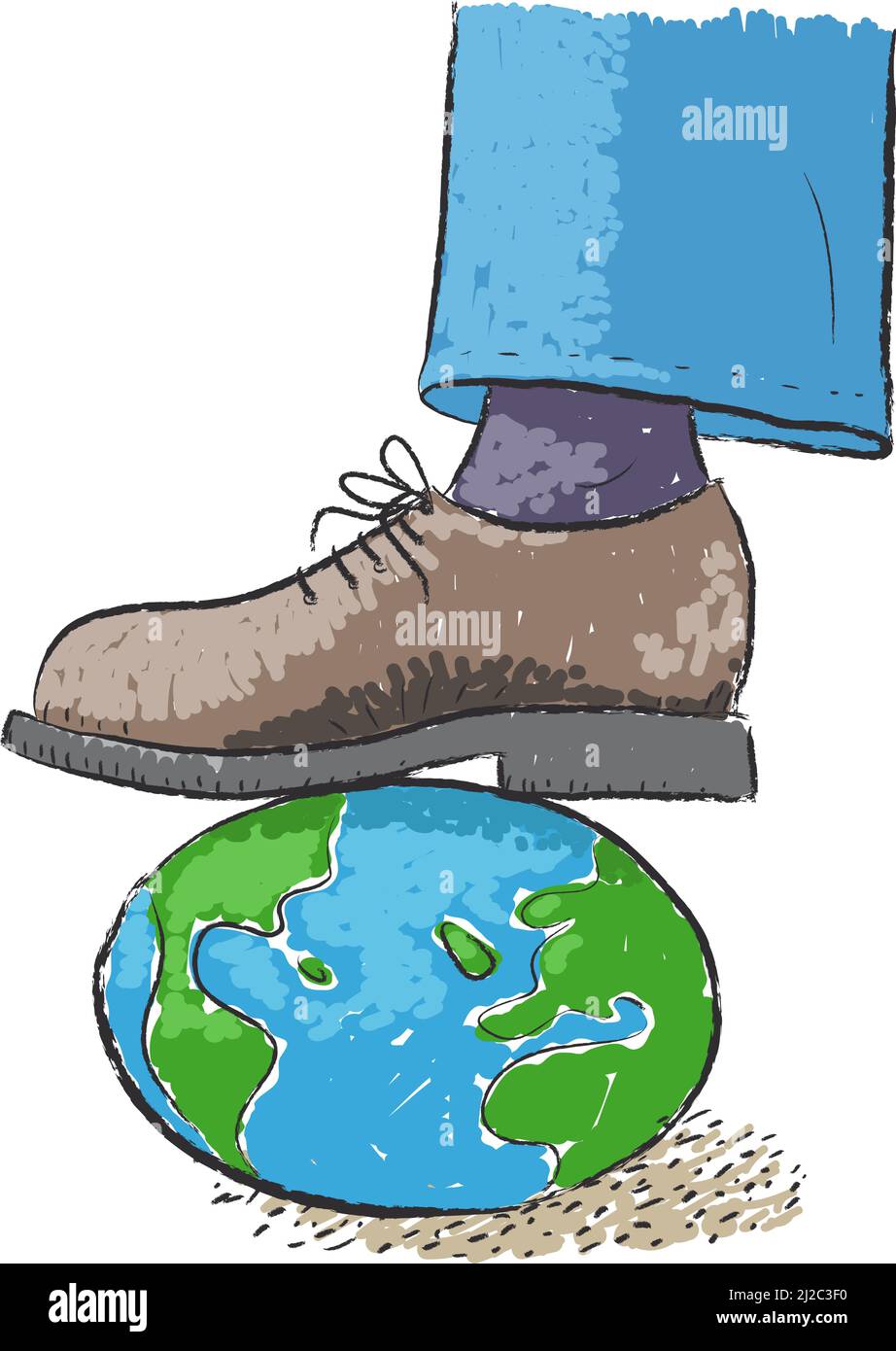 Under the shoe Stock Vector Images - Alamy