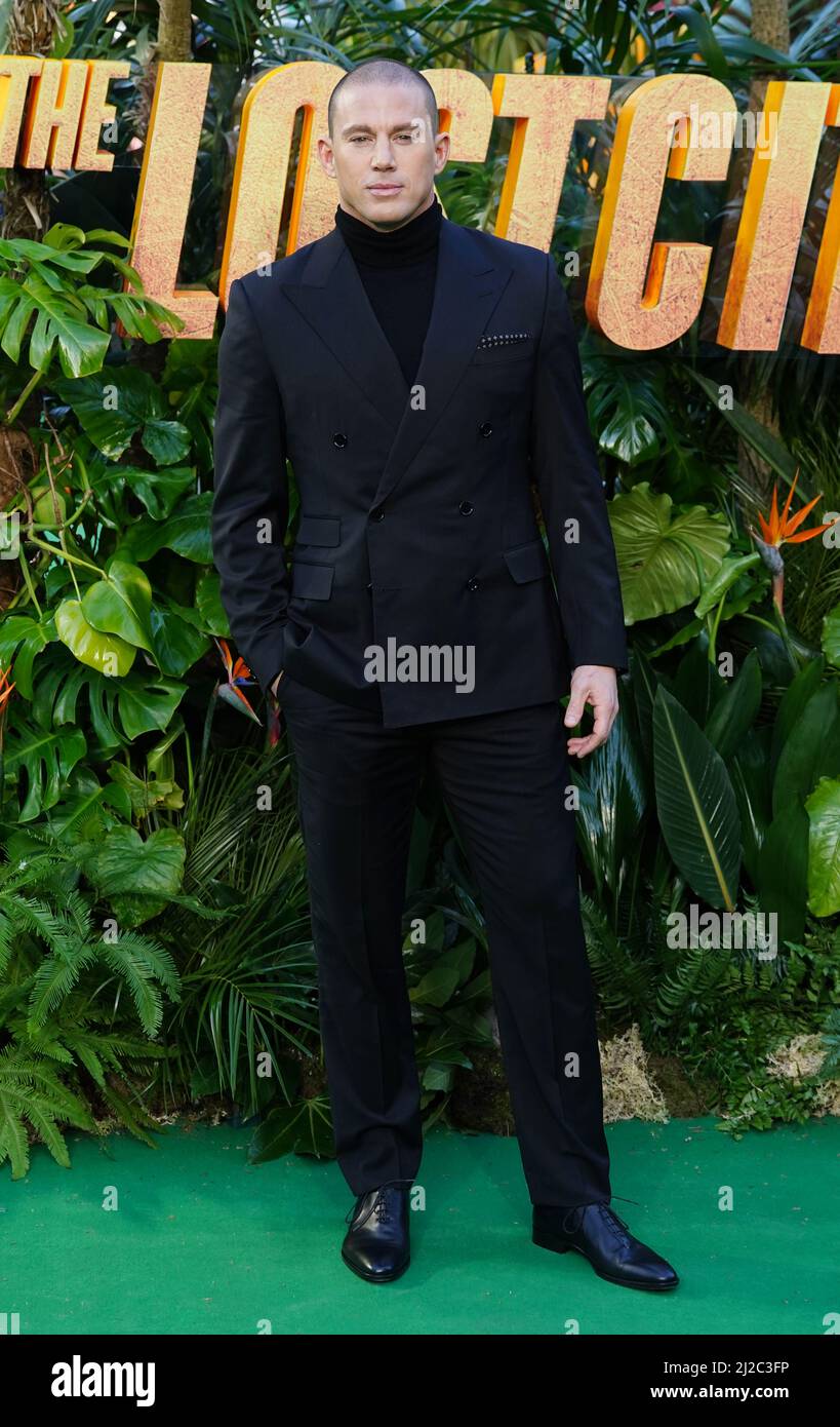 Channing Tatum arriving for the UK premiere of The Lost City at ...