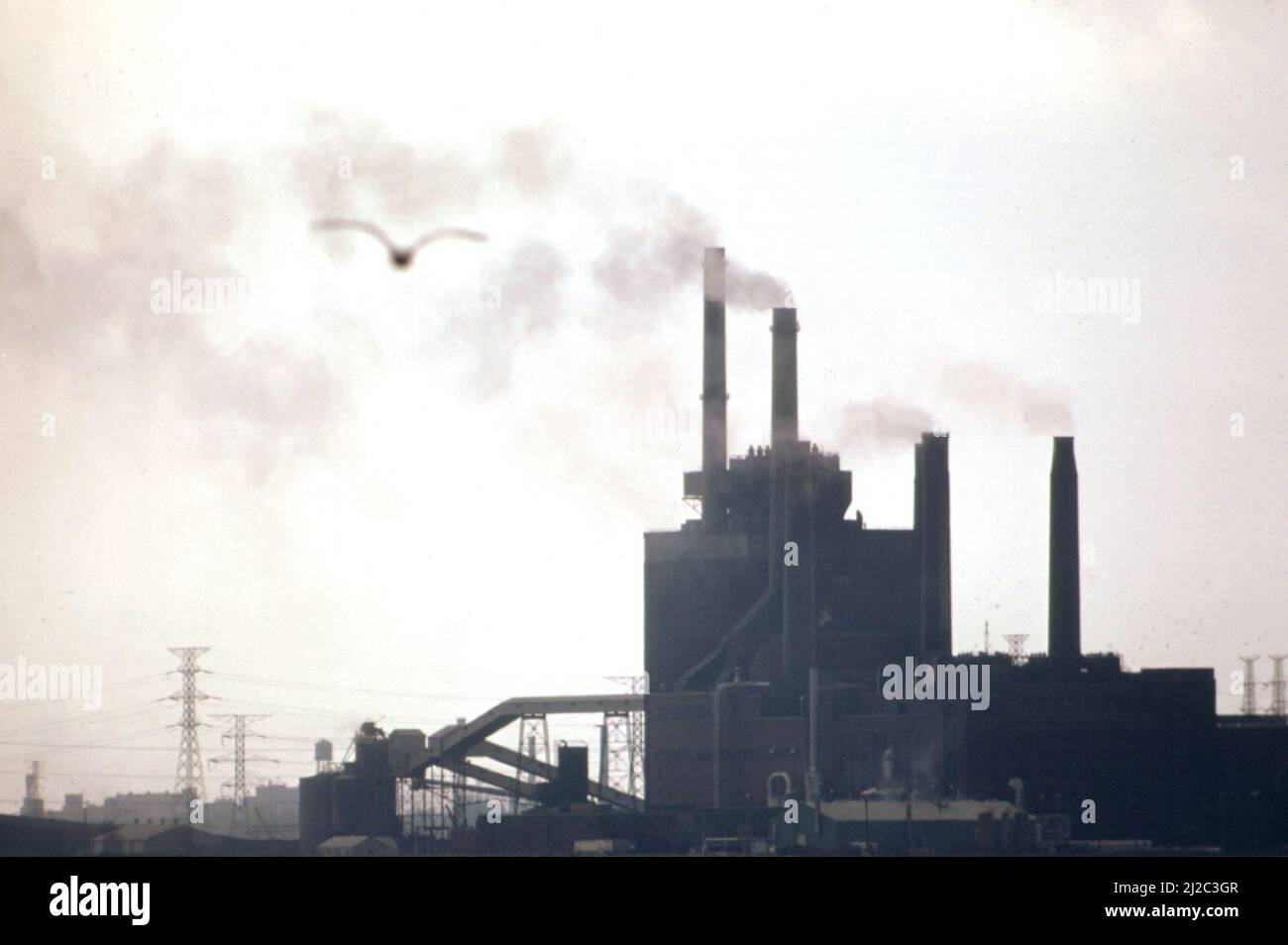 Consolidated Edison plant on the state line near Hammond Indiana ca ...