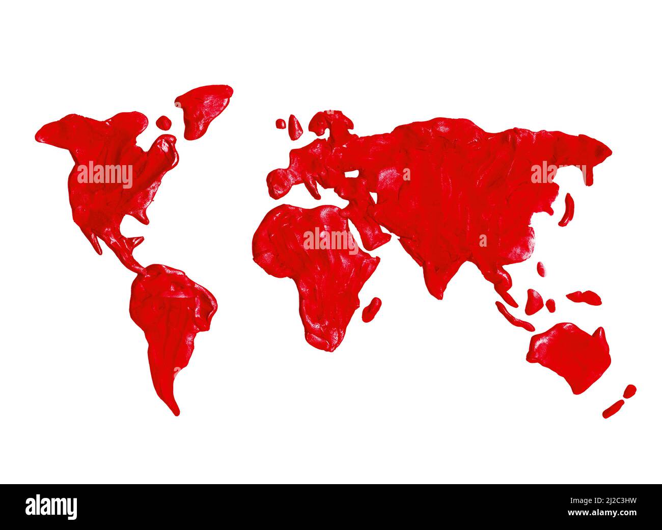 The hand made map of the world hi-res stock photography and images - Alamy