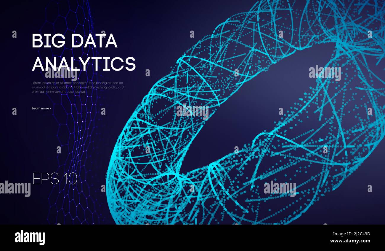 Big data network information background. Internet analytics and ...