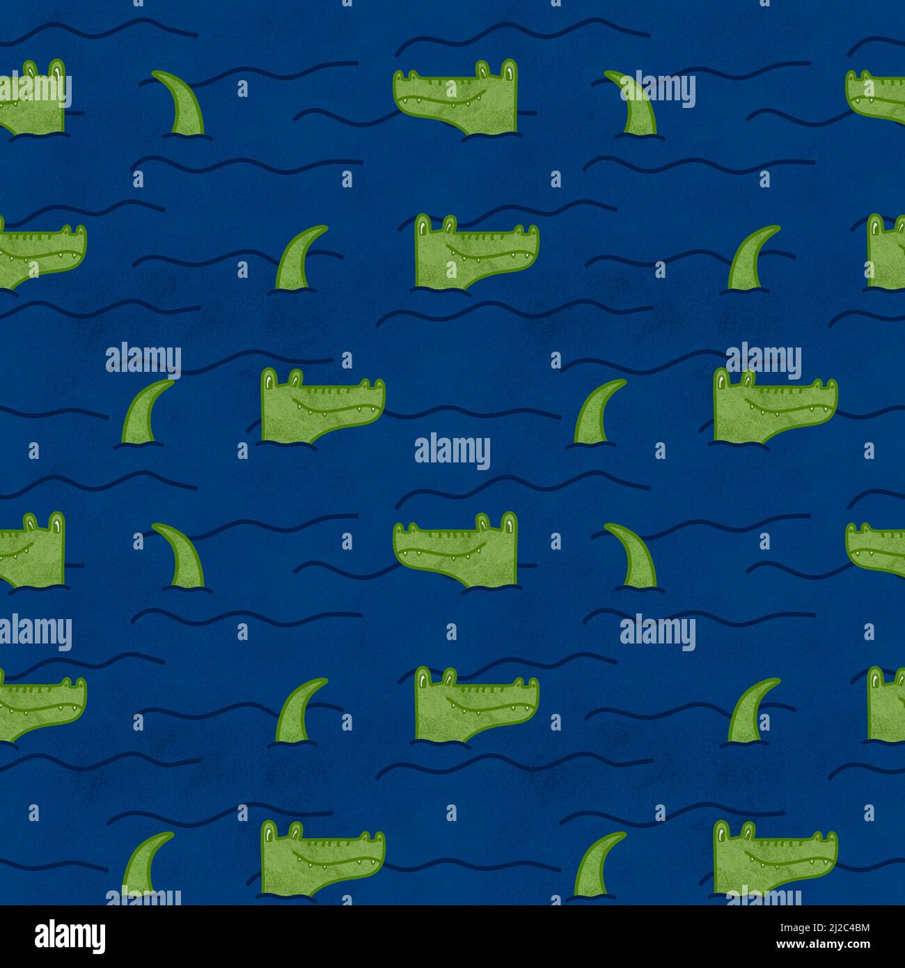 Kids seamless crocodile pattern for fabrics and textiles and packaging ...