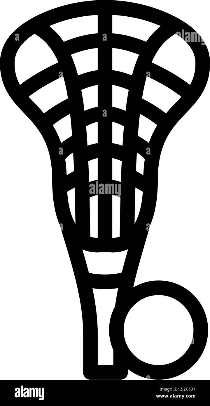 lacrosse sport line icon vector illustration Stock Vector Image & Art ...