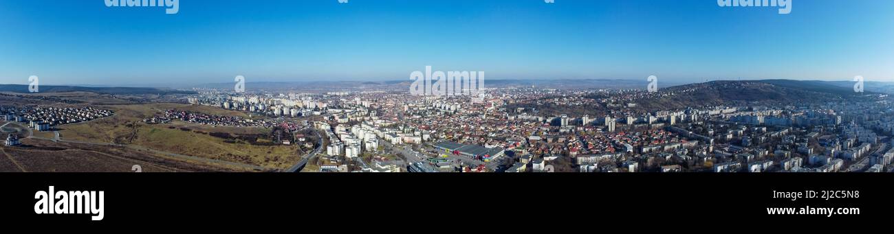 An aerial view of the Targu Mures city, Romania Stock Photo - Alamy