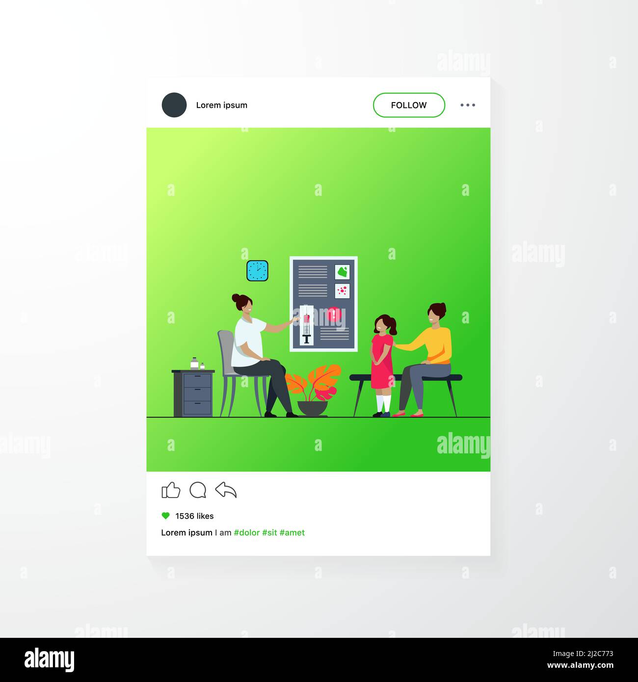 Sick kid mother parent Stock Vector Images - Alamy