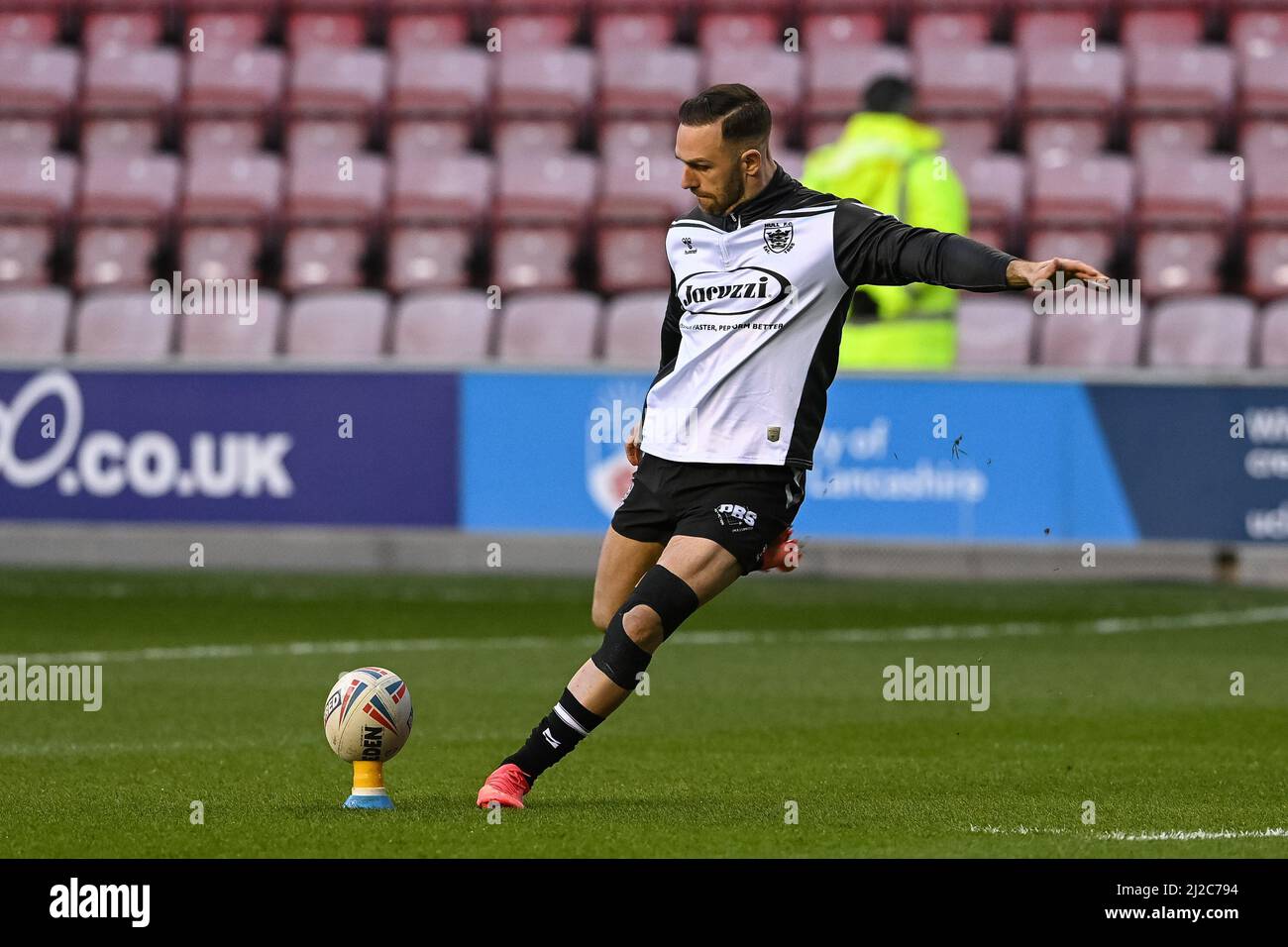 Luke Gale #7 of Hull FC during pre-game warm up Stock Photo - Alamy