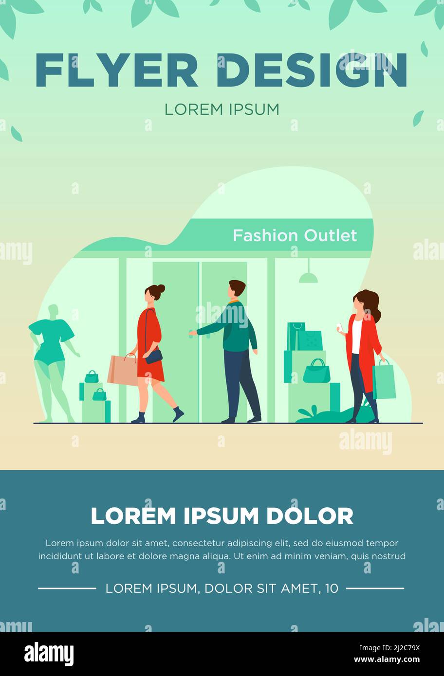 Clothes shop street in Stock Vector Images - Alamy