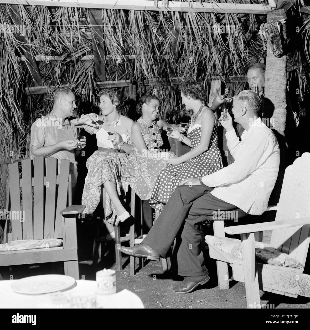 1950s dinner party hi-res stock photography and images - Alamy