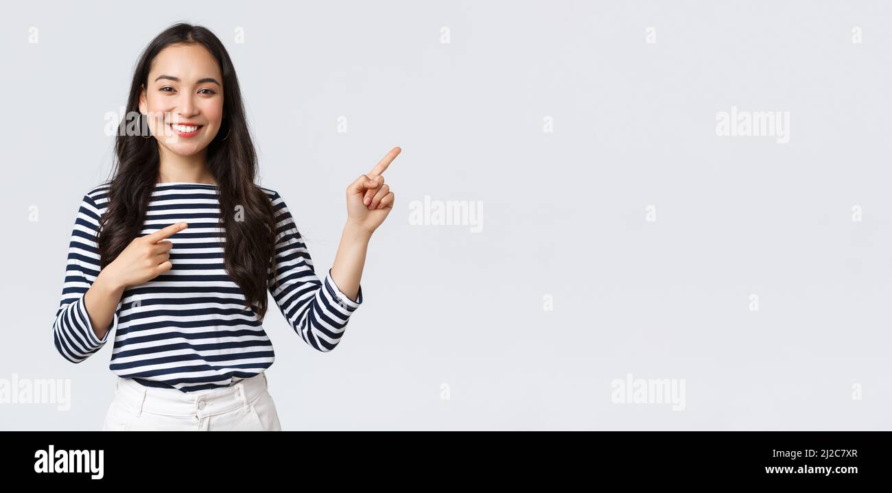 Lifestyle, beauty and fashion, people emotions concept. Good-looking ...