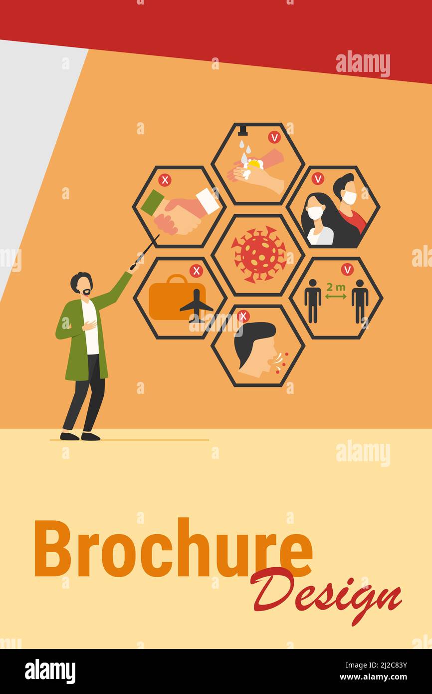 Doctor presenting tips for protection from coronavirus and epidemic ...