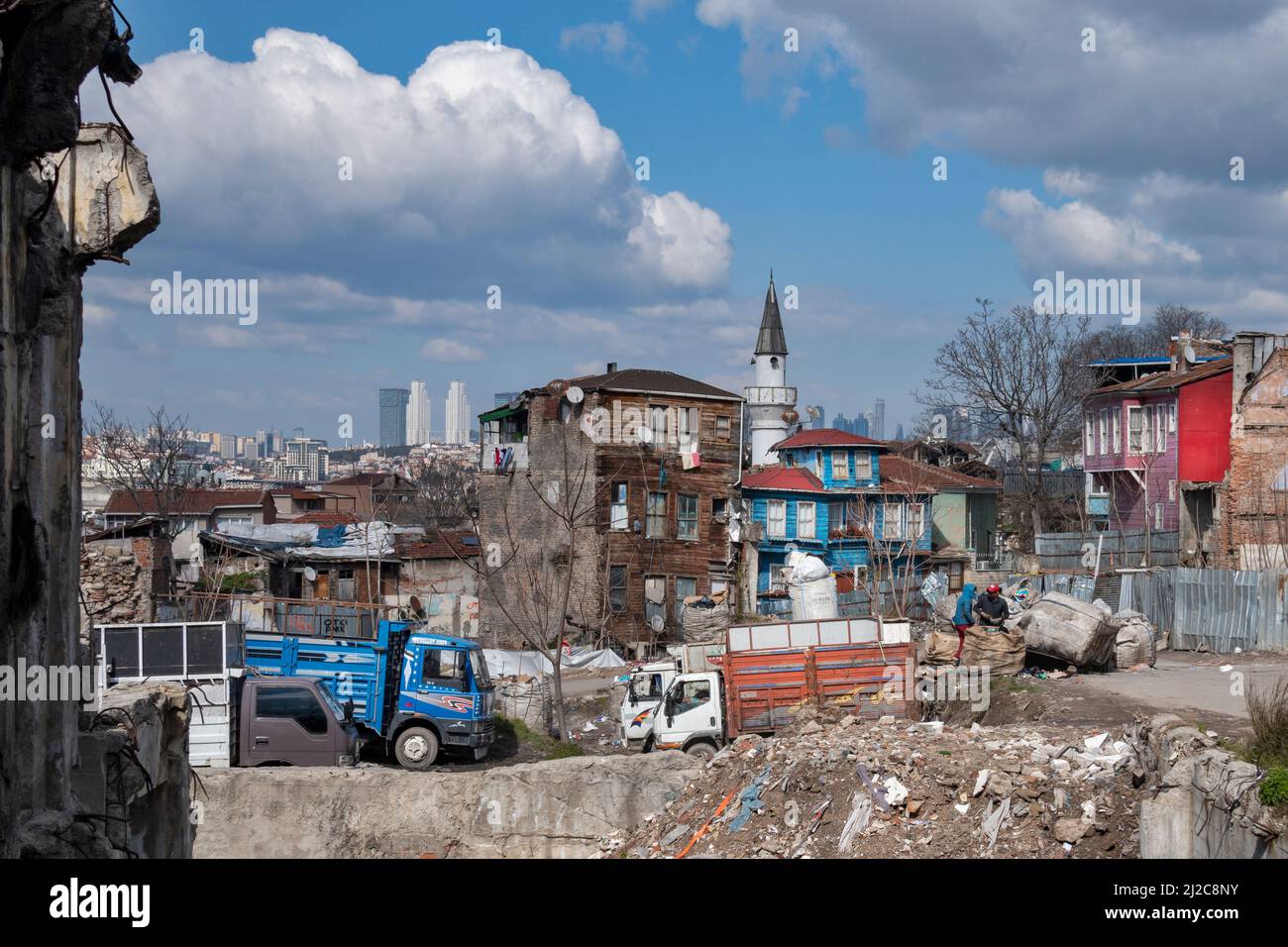 Suleymaniye Neighborhood in Fatih district of Istanbul, Turkey Stock ...