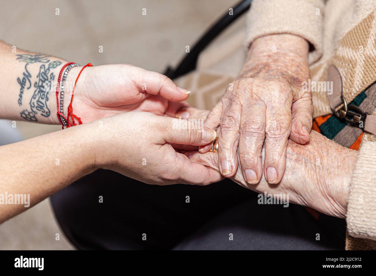 healthcare in old age Stock Photo - Alamy