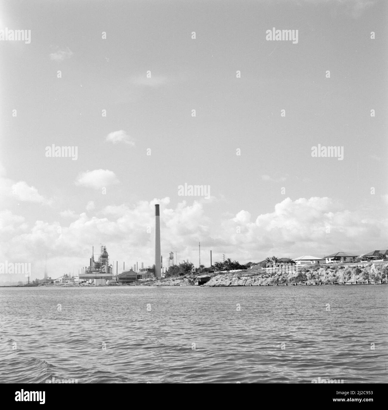 Oil refinery LAGO in St. Nicholas ca: October 1955 Stock Photo - Alamy