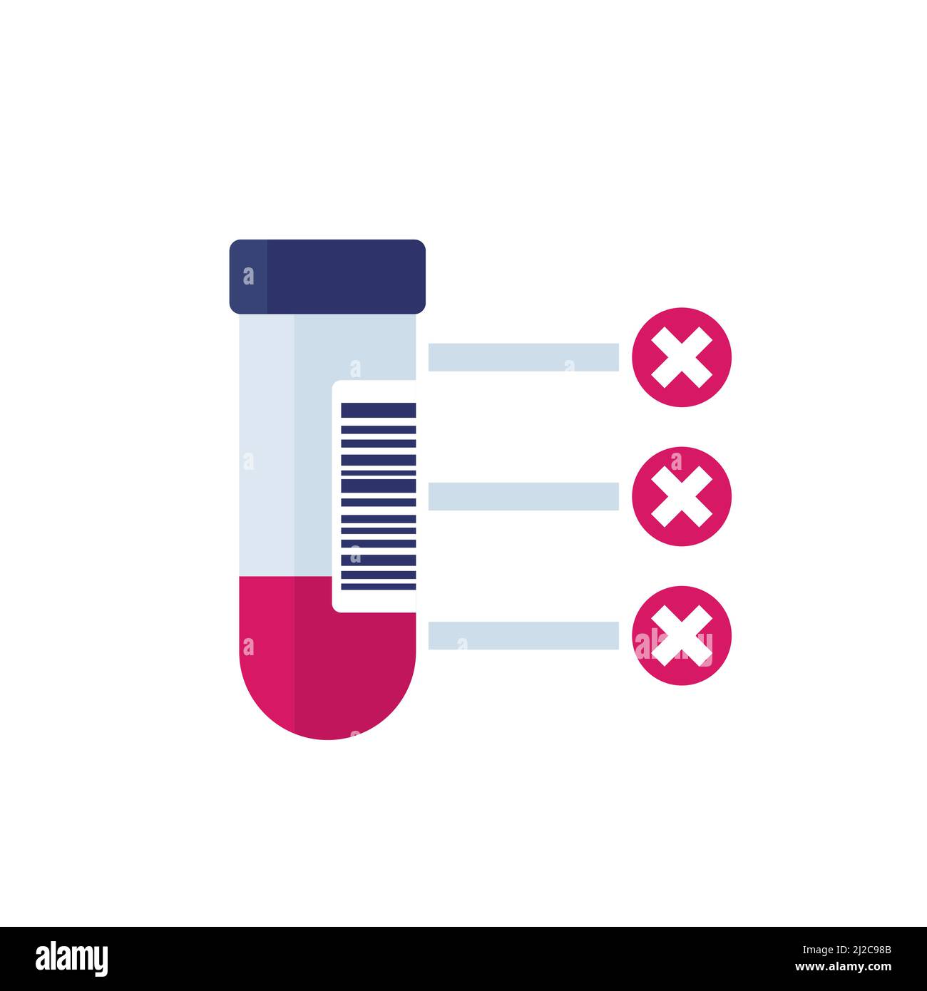 blood test results, blood sample vector icon Stock Vector Image & Art ...