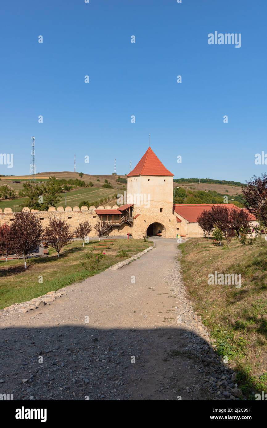 Famous Rupea fortress in Transylvania, Romania. Rupea Citadel (Cetatea ...