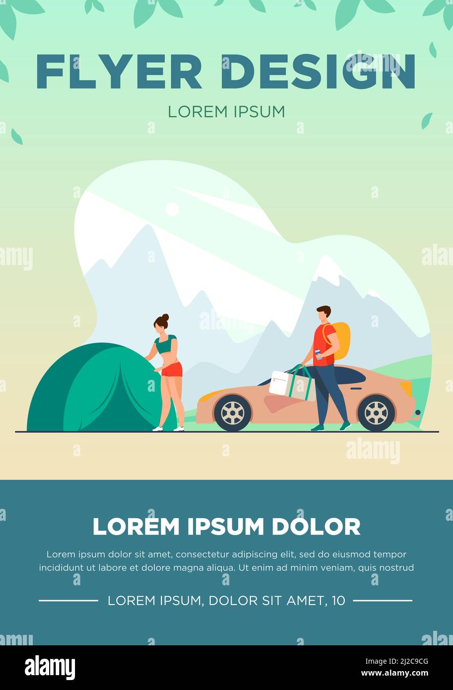 Boy woman camp Stock Vector Images - Alamy