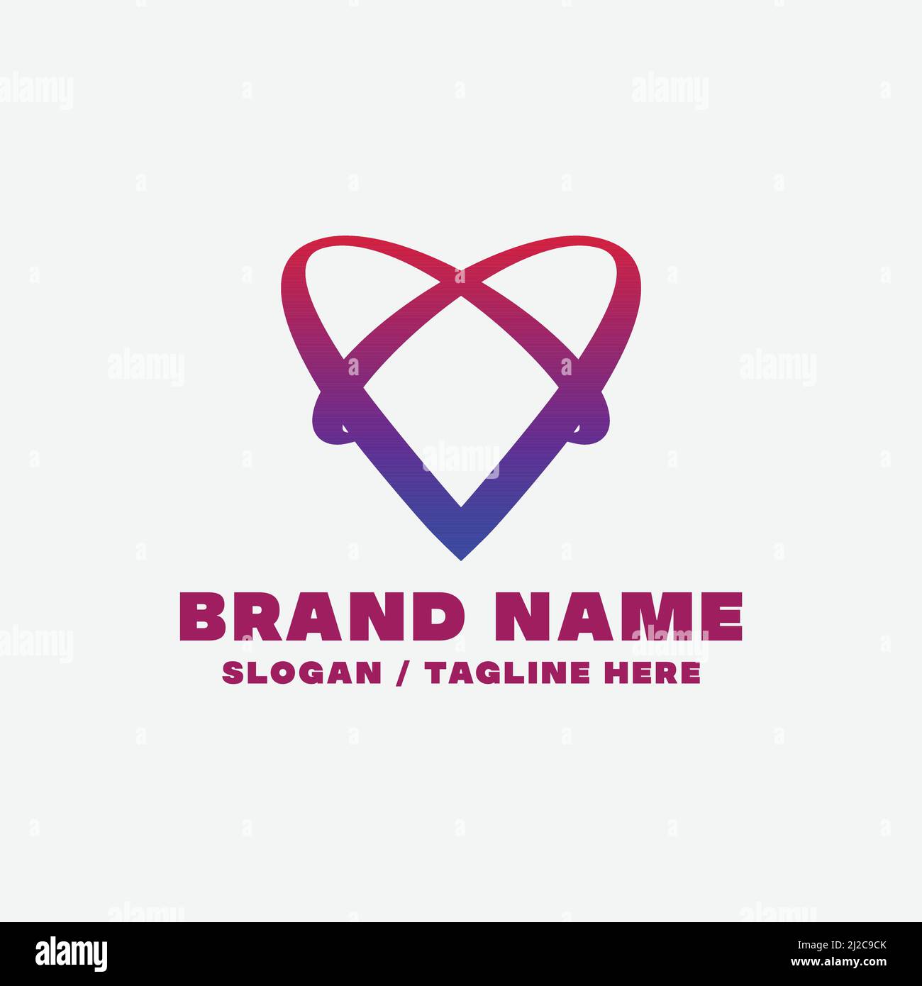 Heart logo design template. Editable, resizable, EPS 10, vector ...