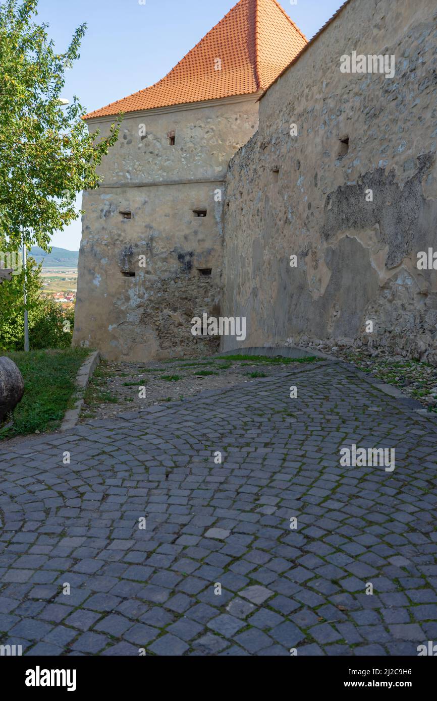 Famous Rupea fortress in Transylvania, Romania. Rupea Citadel (Cetatea ...