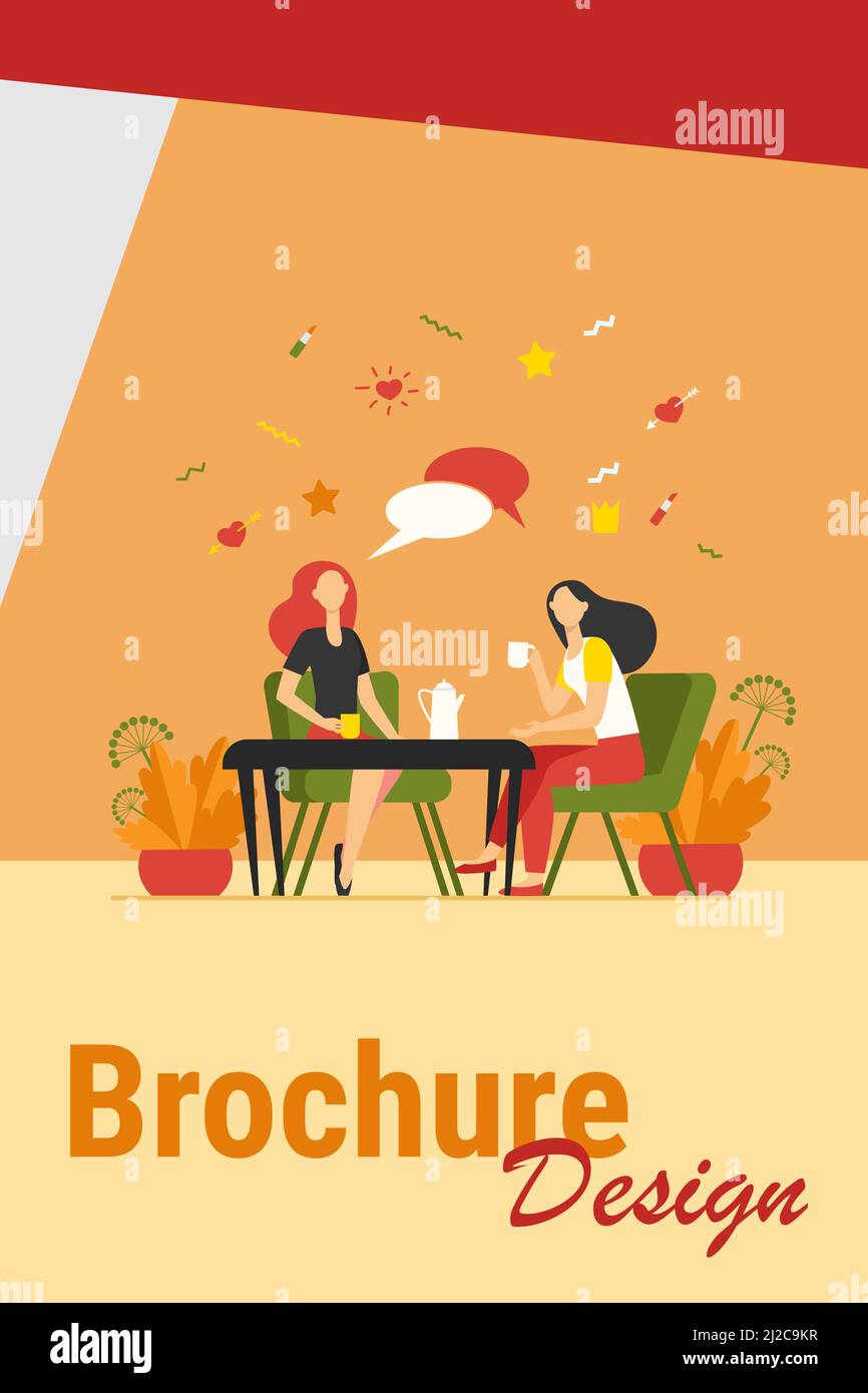 Woman drinking coffee cafe friend Stock Vector Images - Alamy