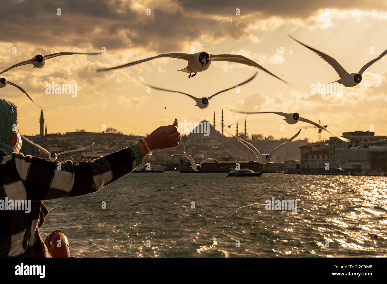 Sunset in Istanbul, Turkey Stock Photo - Alamy