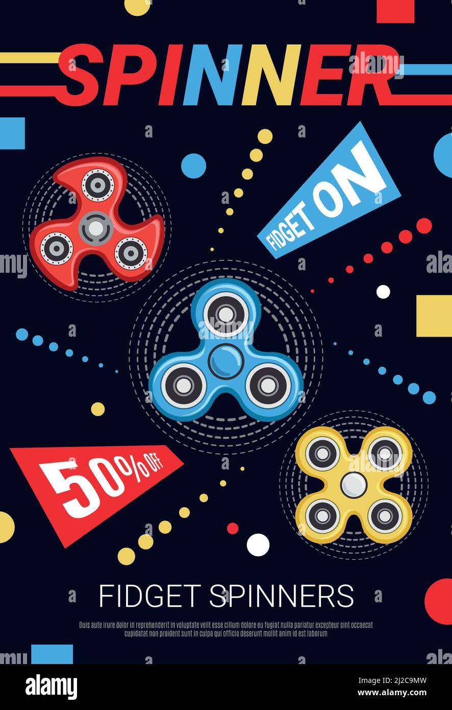 Fidget Spinners Stock Vector Images - Alamy