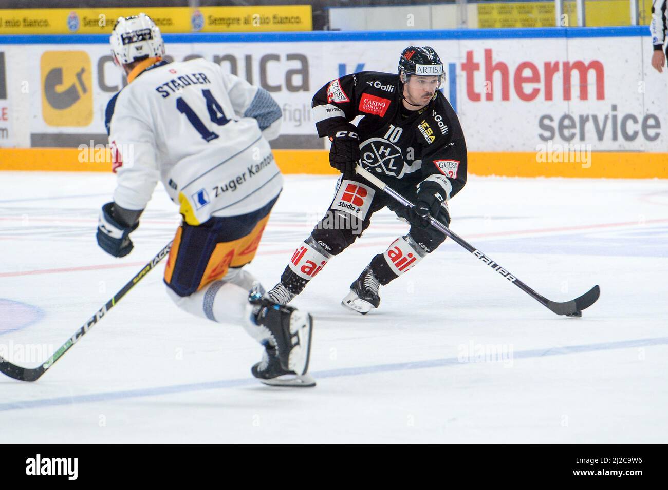 31.03.2022, Porza, Corner Arena, Playoffs: HC Lugano - EV Zug, #10 ...