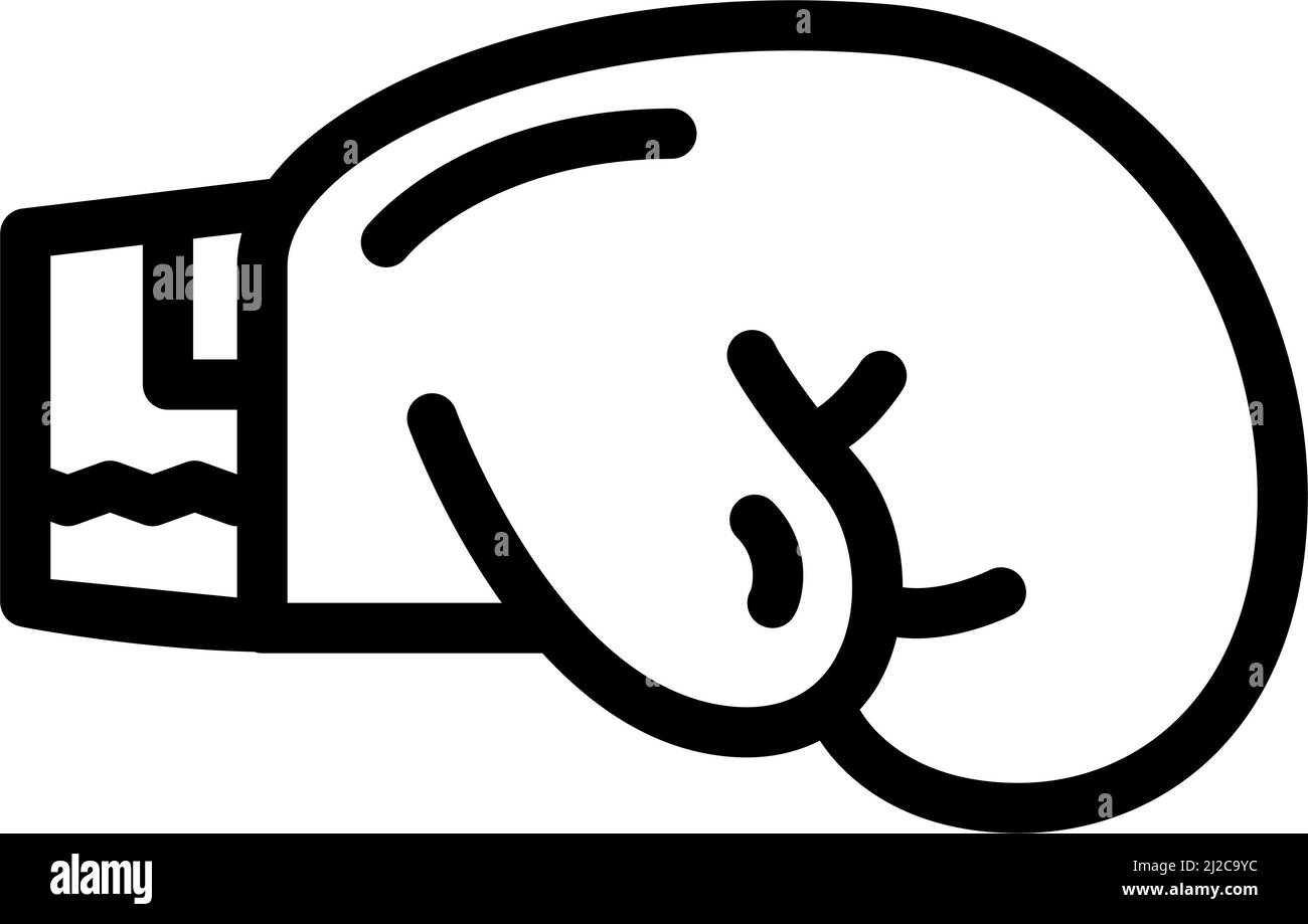boxing sport line icon vector illustration Stock Vector Image & Art - Alamy