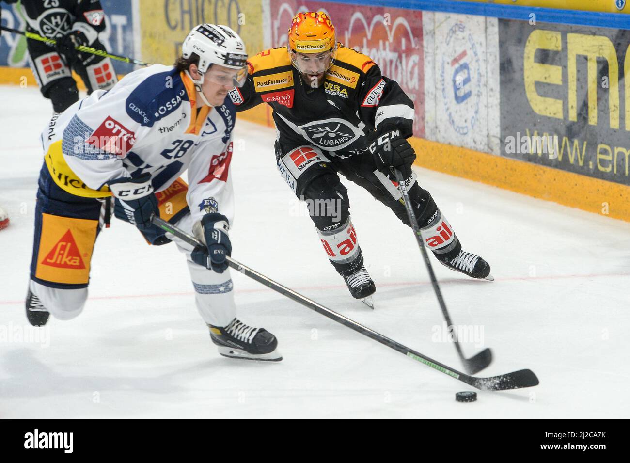 31.03.2022, Porza, Corner Arena, Playoffs: HC Lugano - EV Zug ...