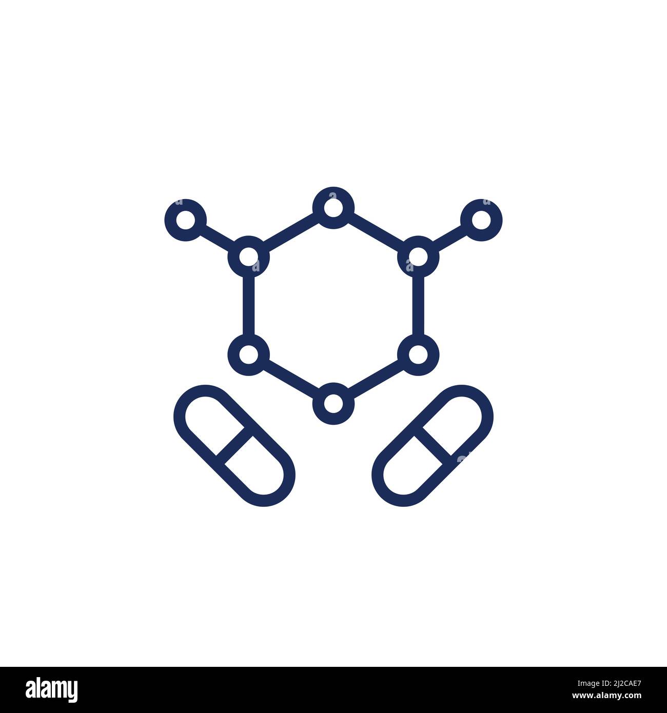Amino acids line icon Stock Vector Images - Alamy