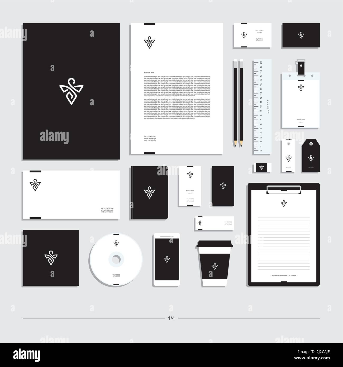 Abstract corporate identity. Stationery set Stock Vector Image & Art ...
