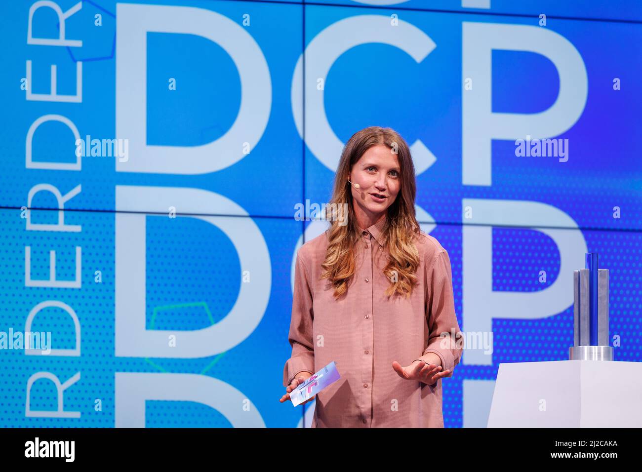 Munich, Germany. 31st Mar, 2022. Jana Forkel, journalist and presenter ...