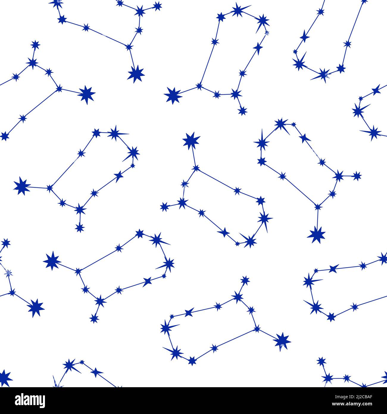 Zodiac constellation seamless pattern simple vector illustration ...