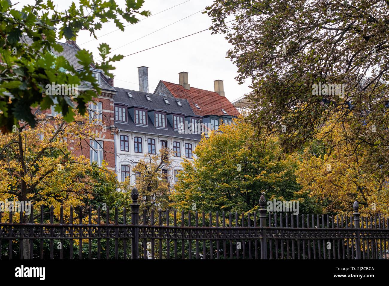 Colorful historic buildings copenhagen denmark hi-res stock photography ...