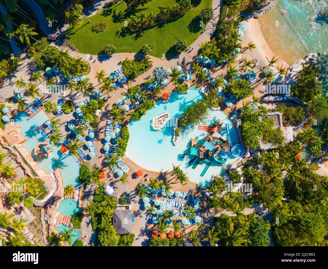 Splashers Kids Pool top view in Adventure Park in Atlantis Resort on ...