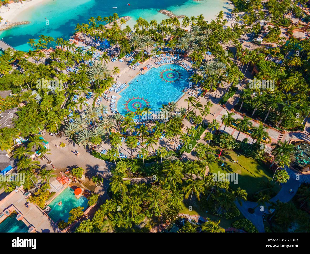 Atlantis Resort Map Royal Baths Pool And Paradise Lagoon In Atlantis