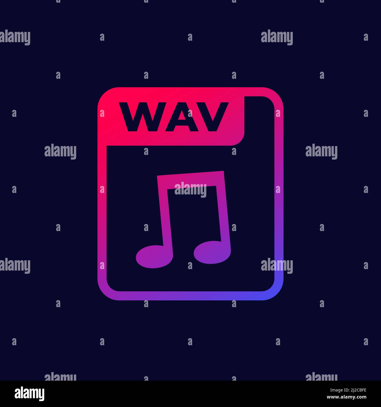 wav audio file icon for web Stock Vector Image & Art - Alamy
