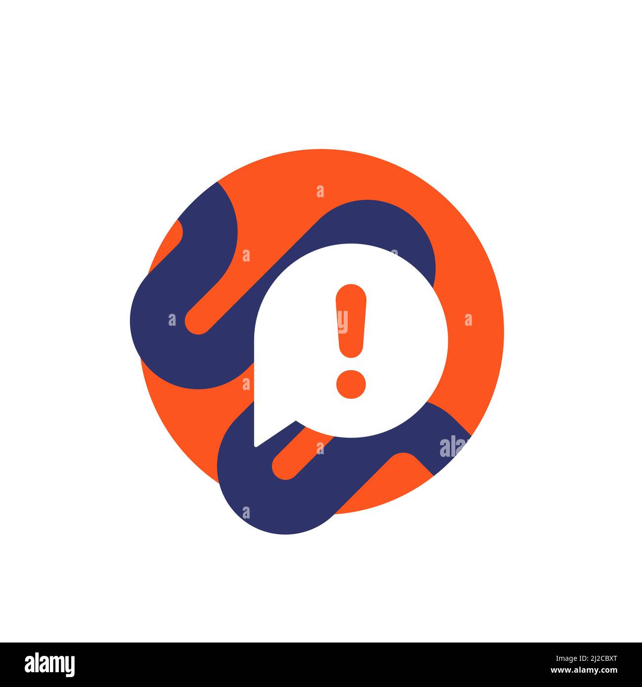 constipation icon with a gut and warning sign Stock Vector Image & Art ...