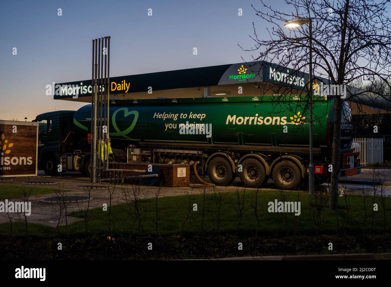 Morrisons tanker hi-res stock photography and images - Alamy
