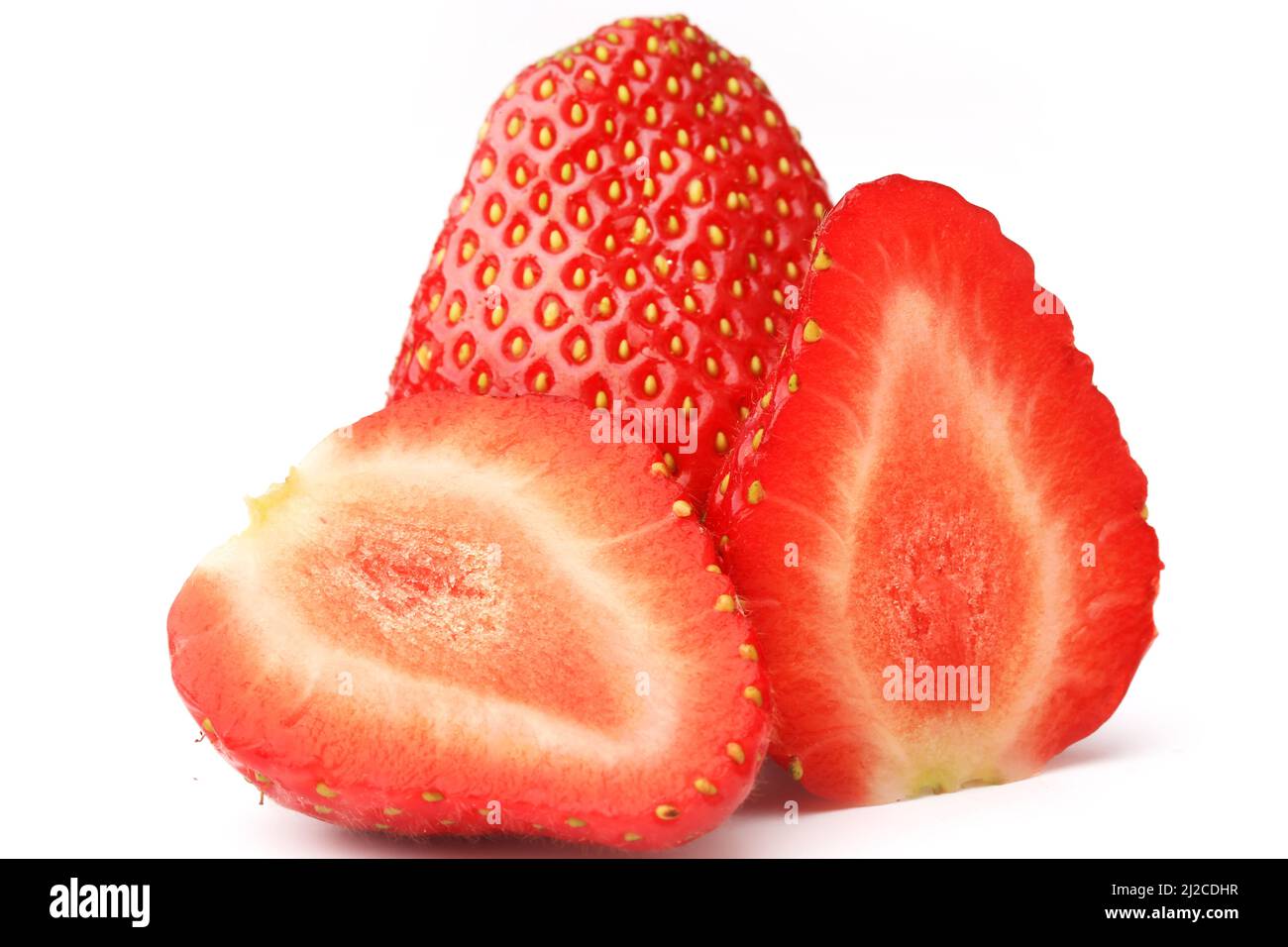 Strawberry isolated on white background Stock Photo - Alamy