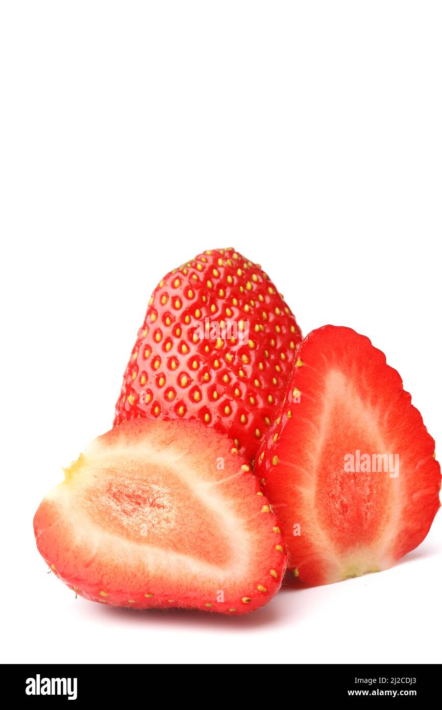 Strawberry isolated on white background Stock Photo - Alamy