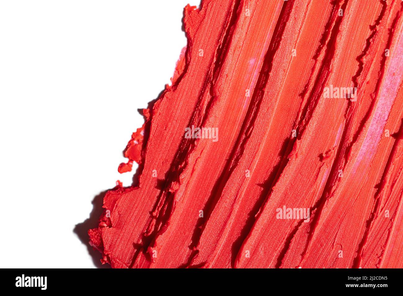 Abstract red smear of matte lipstick,isolated on white background Stock ...