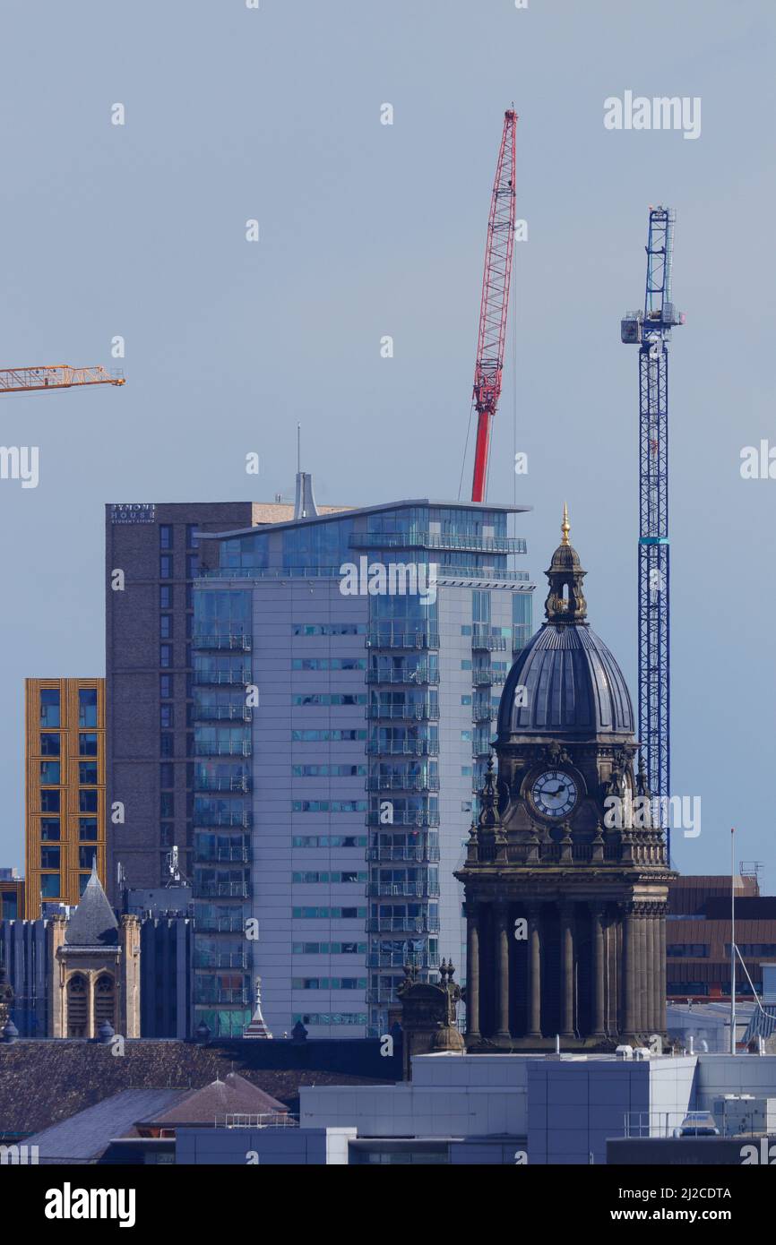 A new tower crane being installed on a construction site on Merrion ...